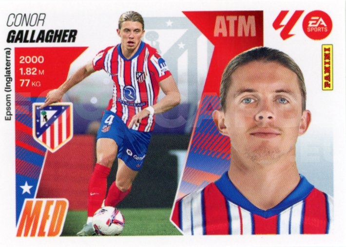 Stickers :: La Liga (Spain) :: Liga Este 2025/2026 :: ATM10 Gallagher ...